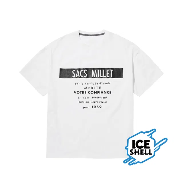 SACS MILLET ICE SHELL T-SHIRTS WHITE