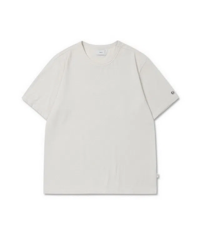 [하이드아웃] DOUBLE RIBS TEE 더블립 티셔츠(Oatmeal)_HOTCM21121OAT