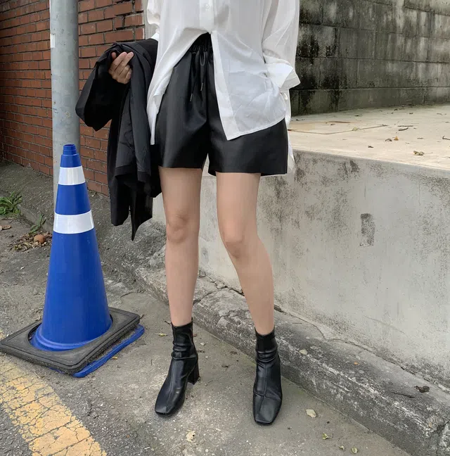 레더컷팅팬츠(2c)