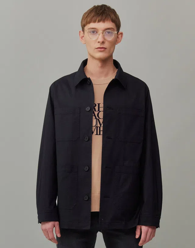 [RAUM MEN] 블랙 워크웨어 JAGER JACKET (ROJA1E451BK)