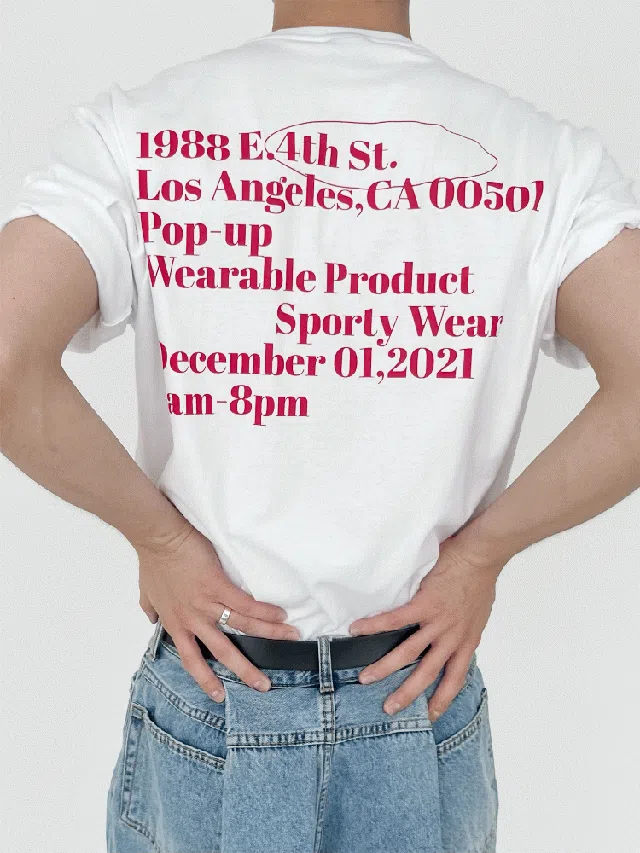 PL 1988 Lettering LooseFit Half Tee