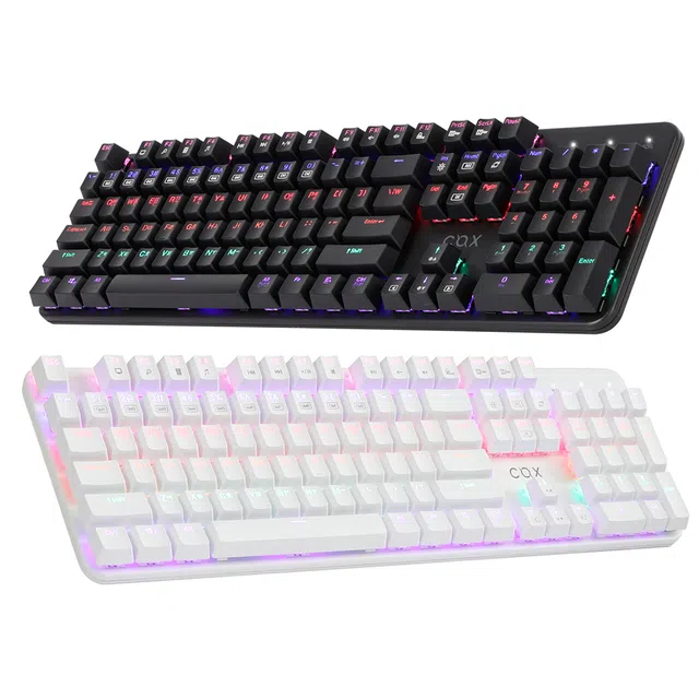 [COX] 콕스 교체축 선택형 스위치 레인보우 LED 게이밍 키보드 CK420 / 2Color