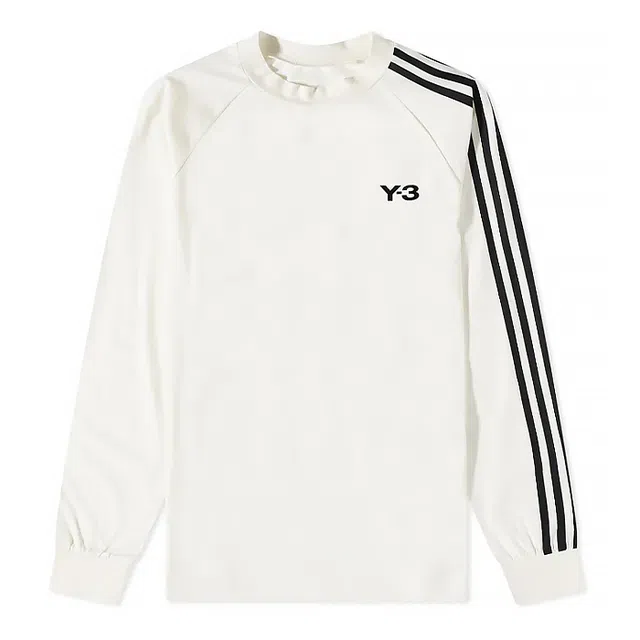 23SS Y-3 와이쓰리 스트라이프 아이보리 화이트 롱슬리브 IA1421
