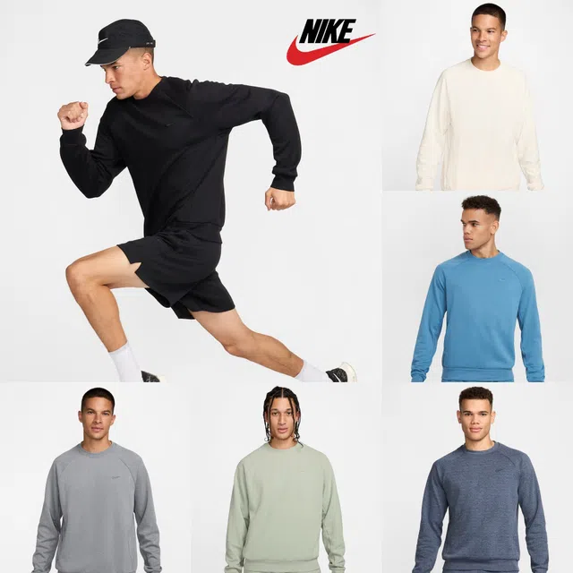 (해외) 나이키 Nike FZ0971 Primary Fleece 남자 Dri-FIT UV 스포츠 트레이닝 맨투맨 티셔츠