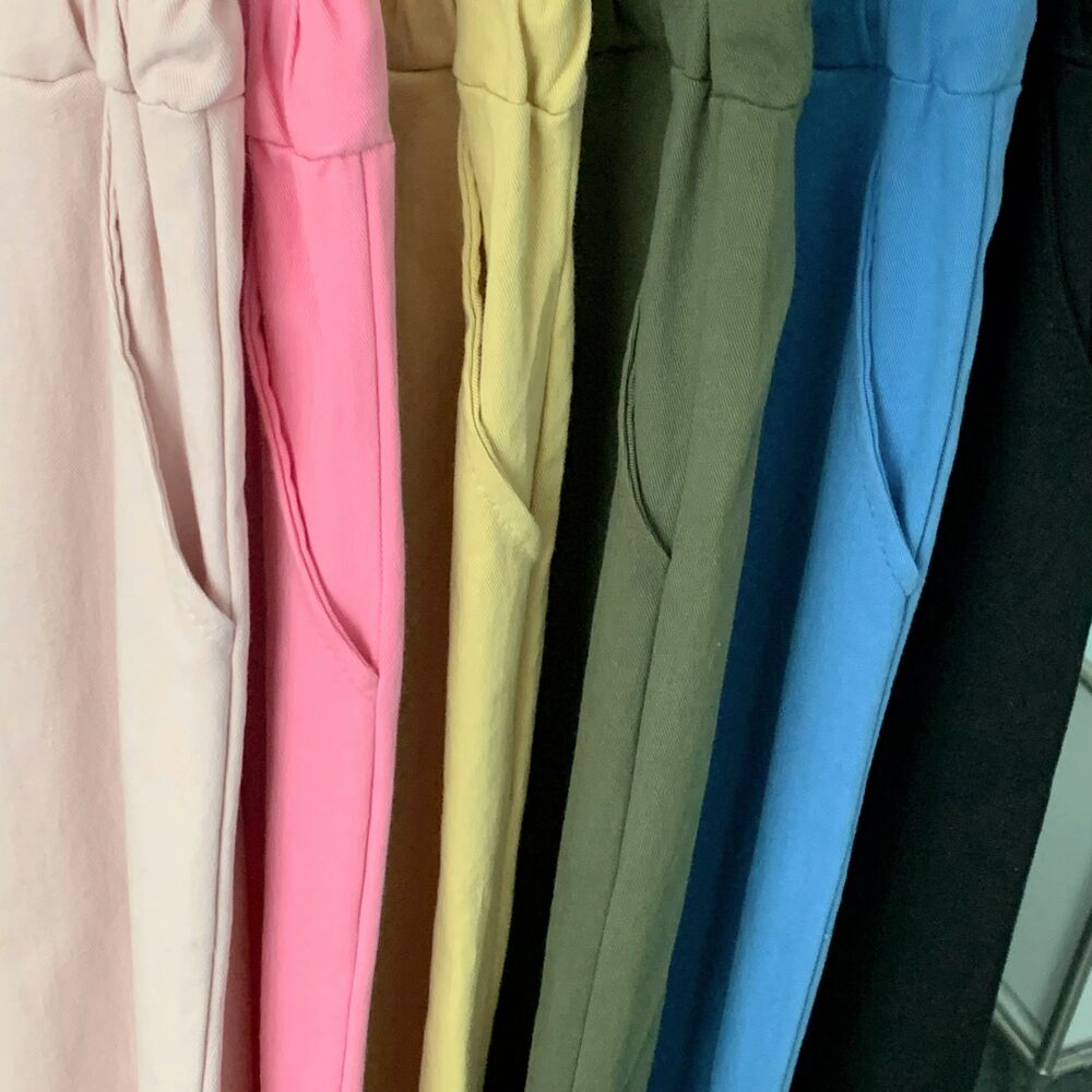 コットンゴムストリングストレートワイドロングパンツ(7color) | ファッション通販サイト NUGU